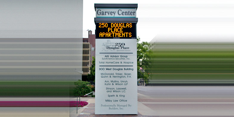 Garvey Center EMC Sign | TriMark | Wichita, KS