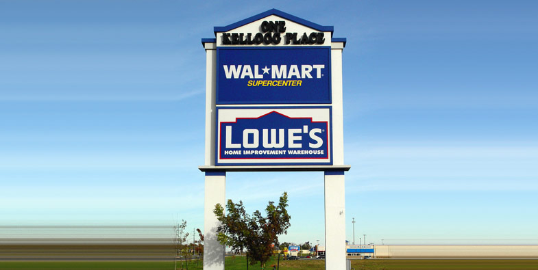 Walmart Pole SIgn | TriMark | Wichita, KS